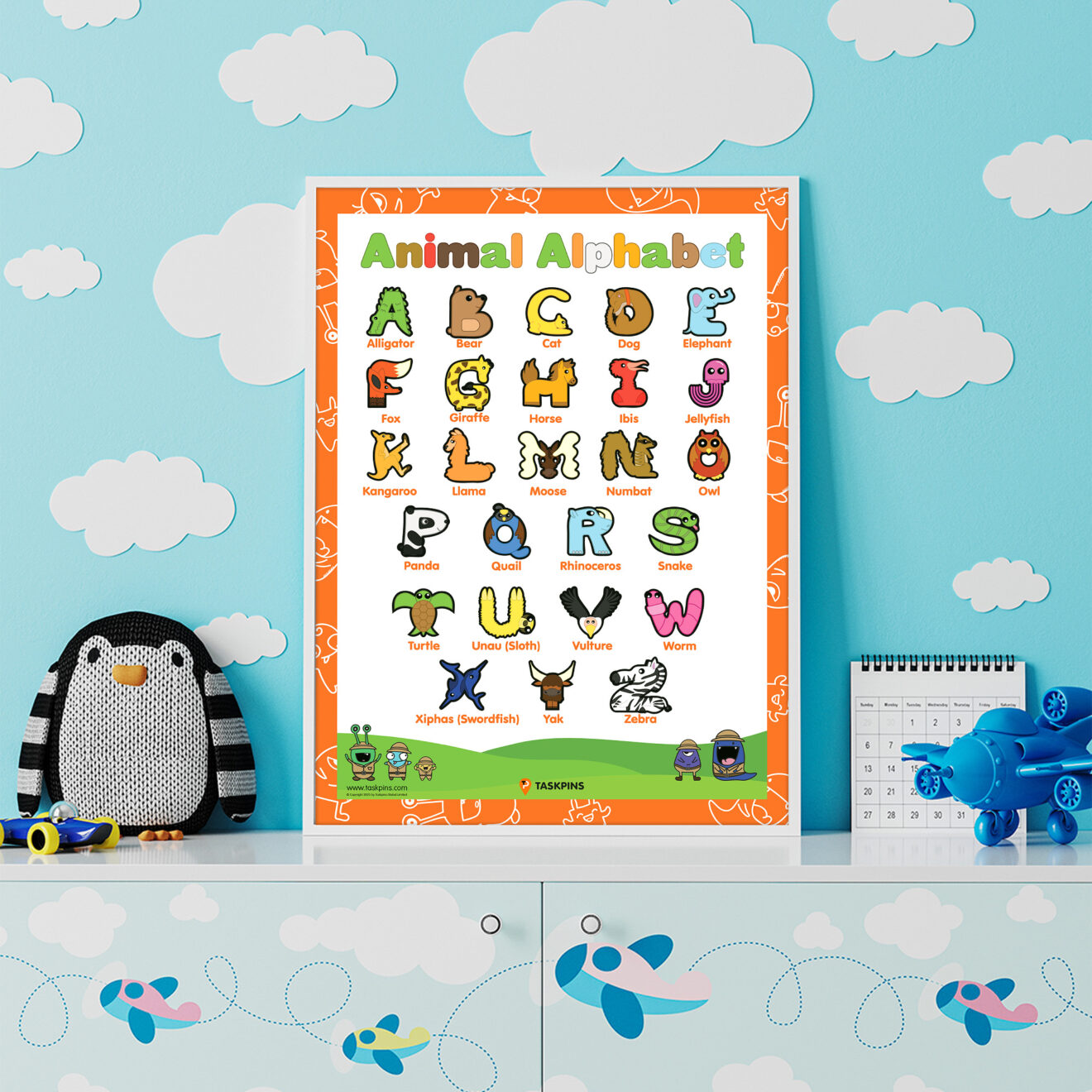Animal Alphabet Poster Printable