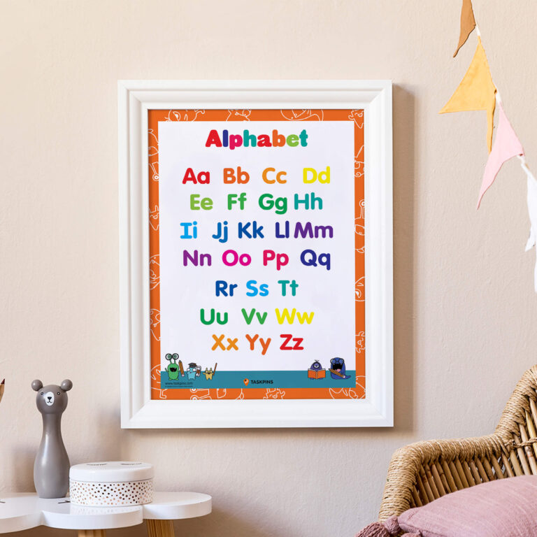 Alphabet Poster For Kids Digital Download and Printable PDF