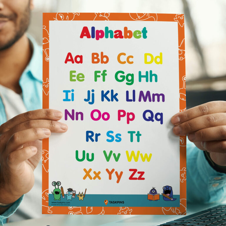 Alphabet Poster For Kids Digital Download and Printable PDF