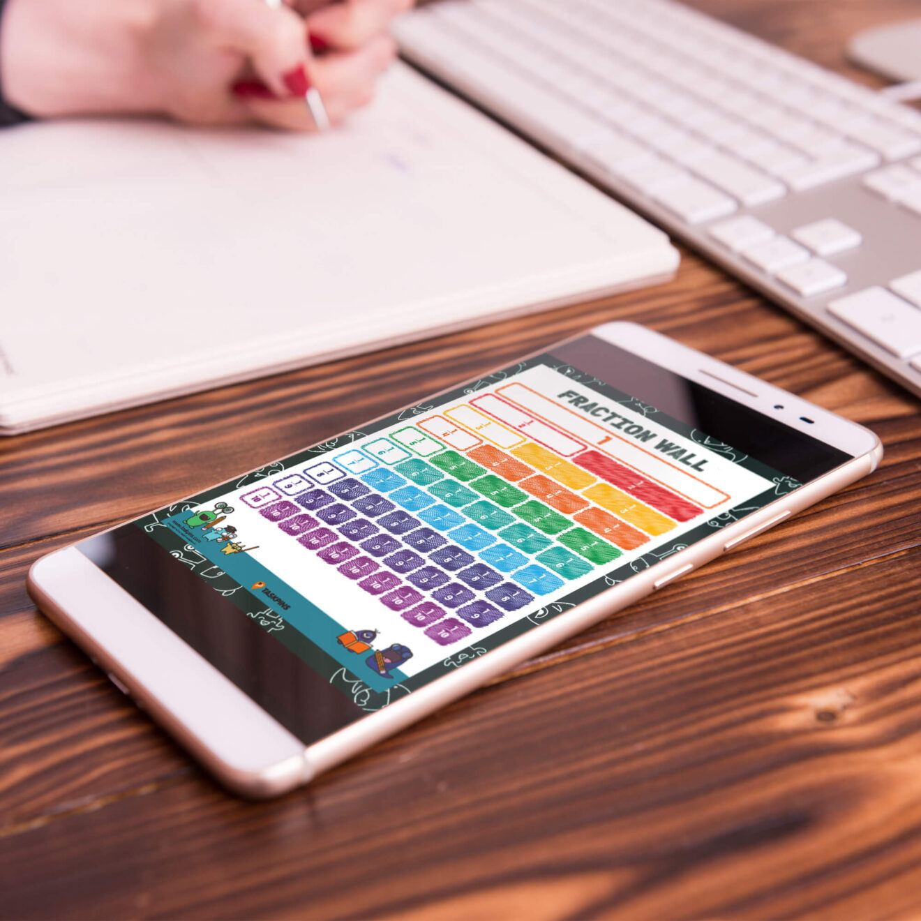 Fraction Wall Printable Math Poster