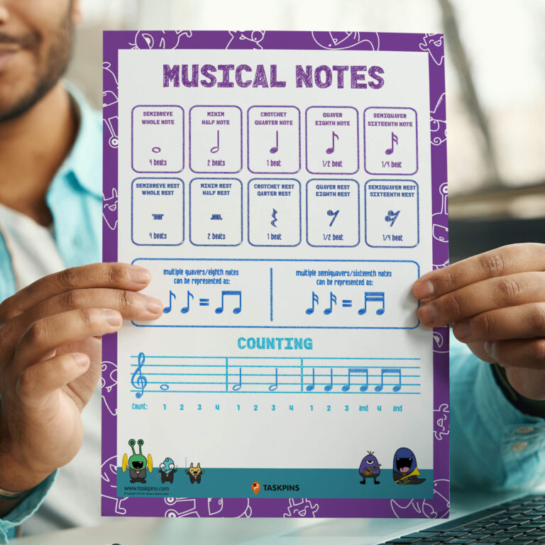 Music Notes Poster Printable Download